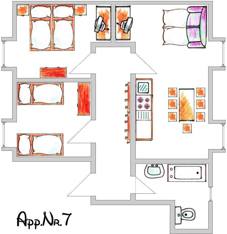 Ferienwohnung ∙ 2 Schlafzimmer ∙ 6 Gäste - Annaberg