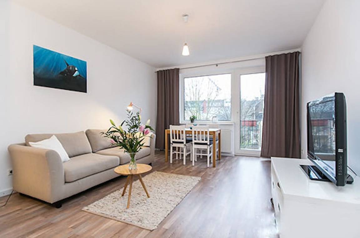 48 M² Appartement ∙ 1 Slaapkamer ∙ 2 Gasten - Hamburg