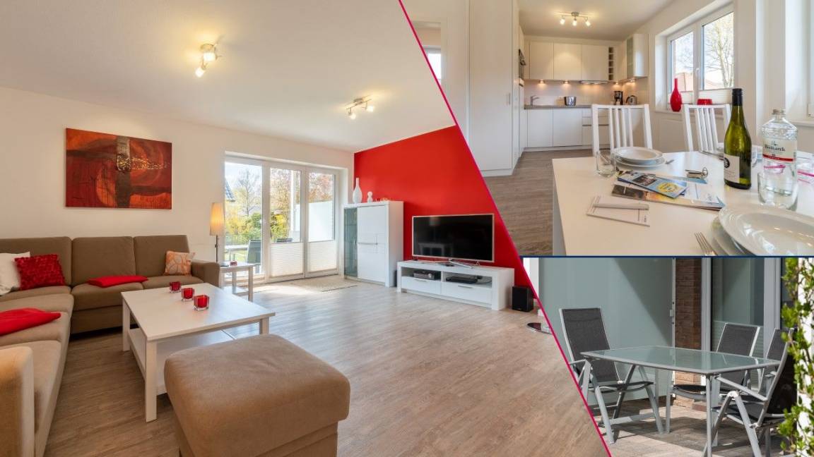 90 M² Ferienwohnung ∙ 2 Schlafzimmer ∙ 4 Gäste - Utersum