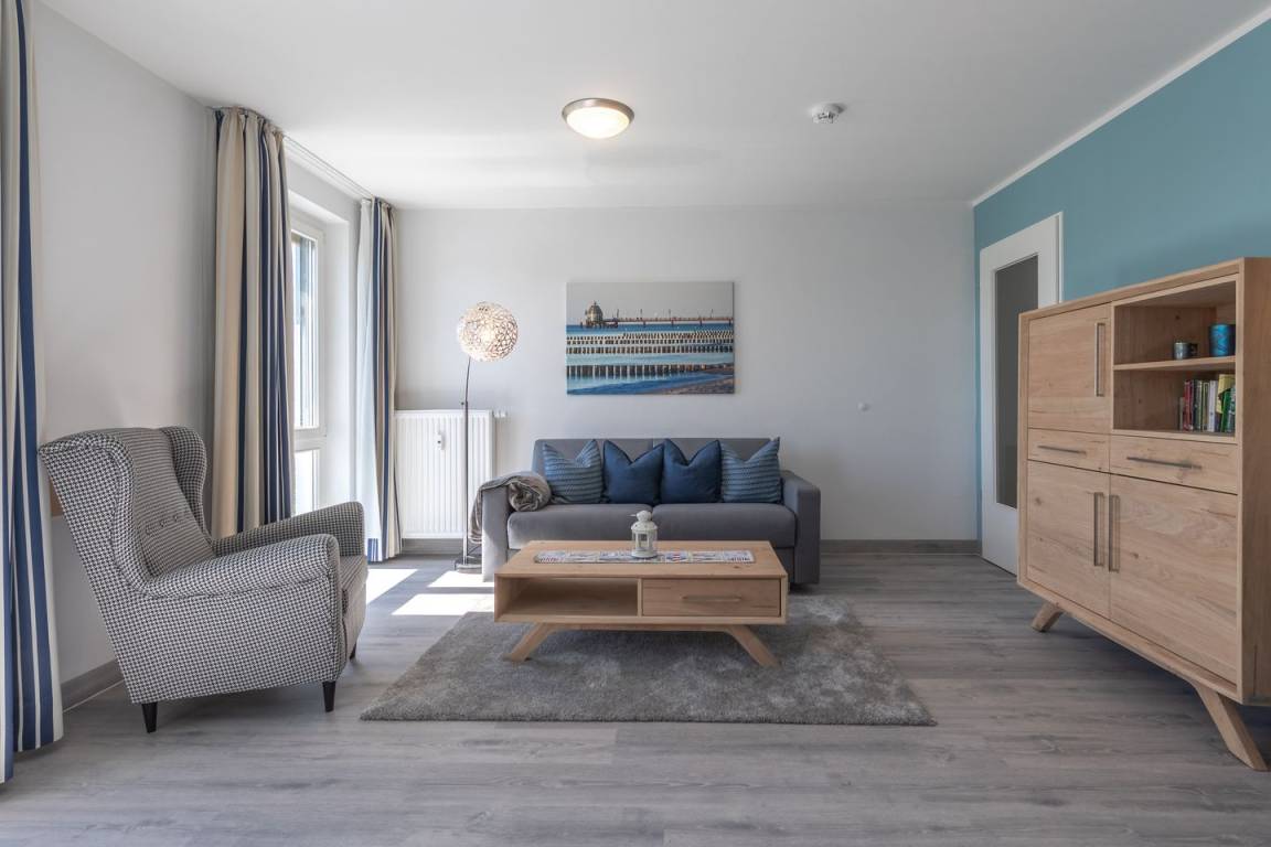 55 M² Ferienwohnung ∙ 1 Schlafzimmer ∙ 3 Gäste - Zingst