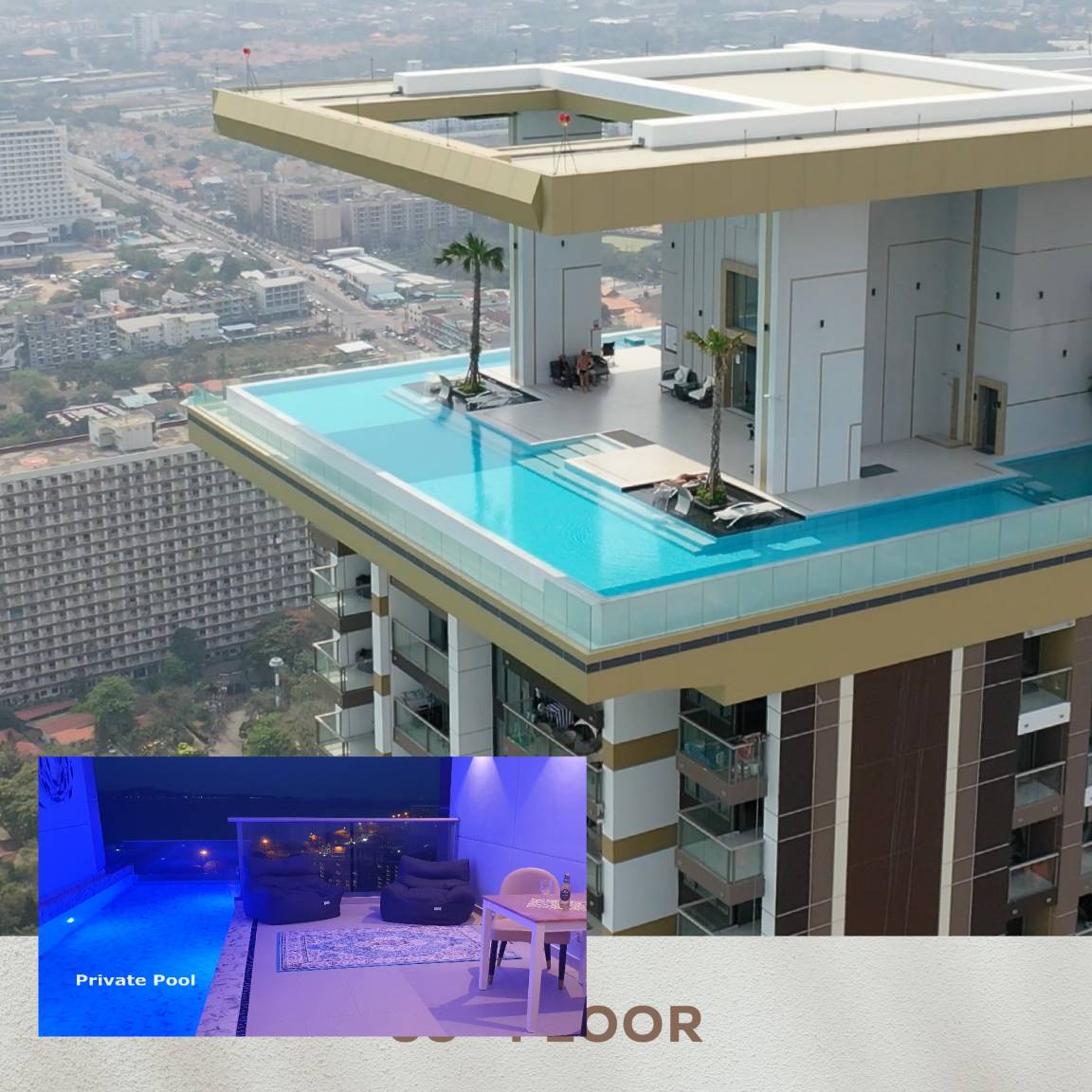 80 M² Apartamento ∙ 2 Habitaciones ∙ 4 Huéspedes - Pattaya