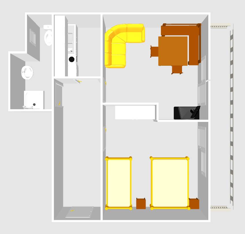 46 M² Ferienwohnung ∙ 1 Schlafzimmer ∙ 4 Gäste - Holzgau
