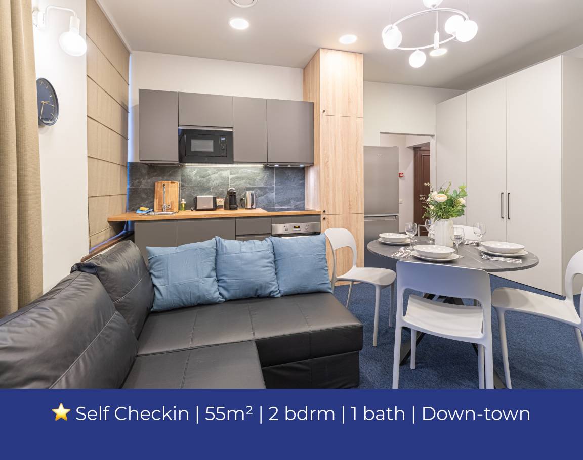 55 M² Apartamento ∙ 2 Habitaciones ∙ 6 Huéspedes - Riga
