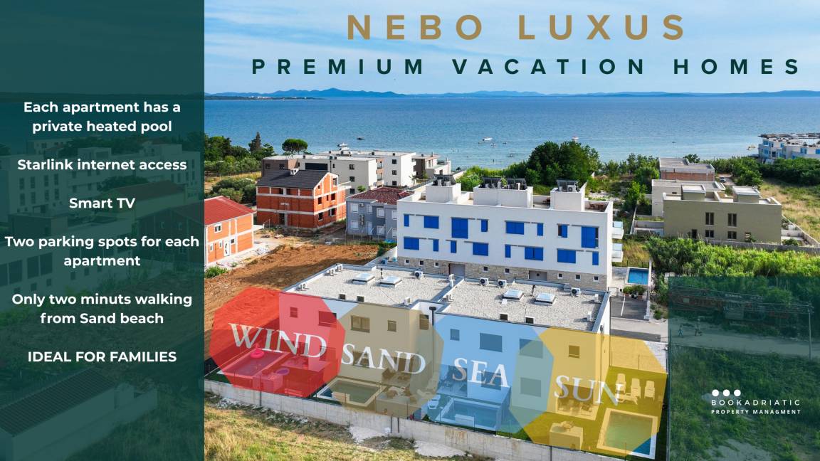 94 M² Appartement ∙ 3 Chambres ∙ 7 Personnes - Privlaka