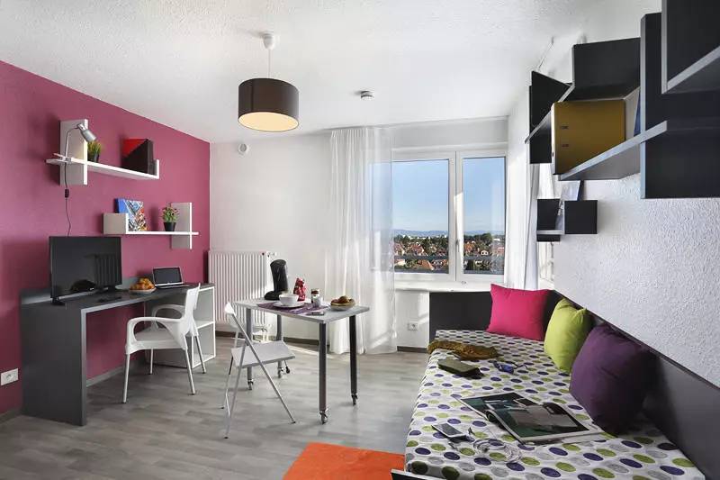 24 M² Studio ∙ 1 Chambre ∙ 2 Personnes - Universite de Strasbourg