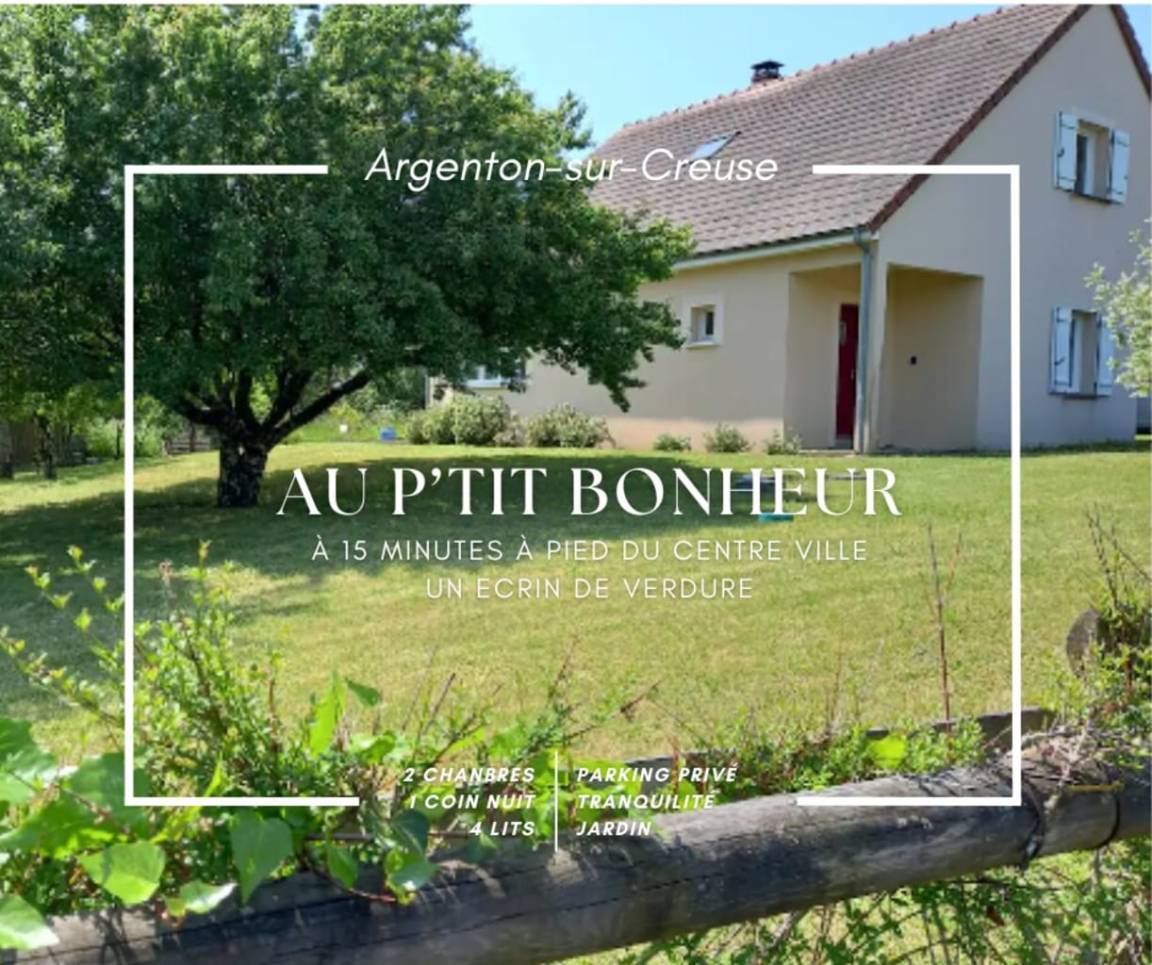 150 M² Casa ∙ 3 Habitaciones ∙ 7 Huéspedes - Argenton-sur-Creuse