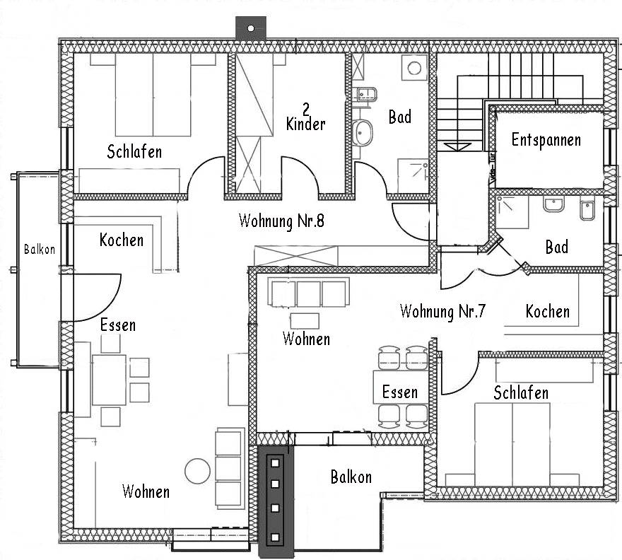 38 M² Ferienwohnung ∙ 3 Gäste - Prien am Chiemsee