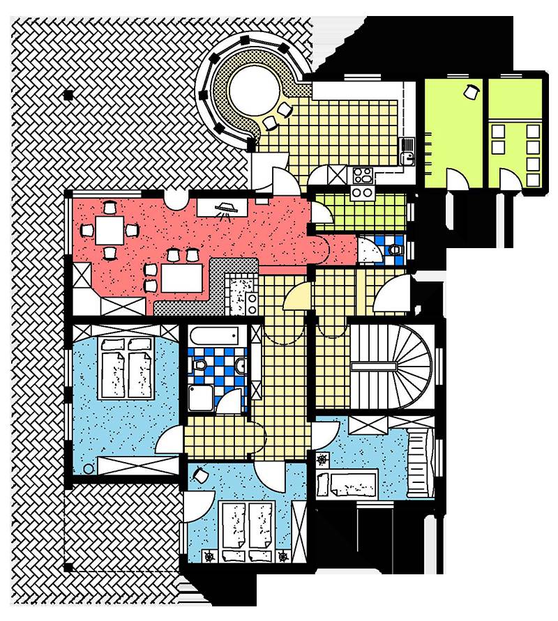 117 M² Ferienwohnung ∙ 3 Schlafzimmer ∙ 6 Gäste - Sölden