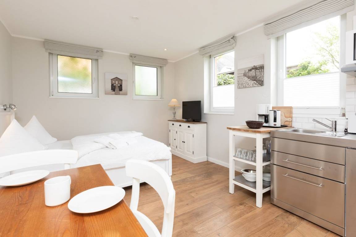 23 M² Ferienwohnung ∙ 1 Schlafzimmer ∙ 2 Gäste - Juist