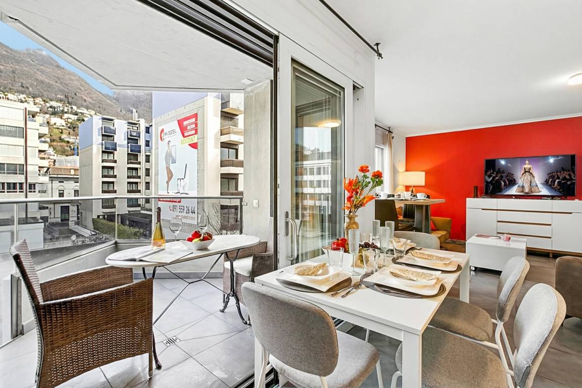 75 M² Ferienwohnung ∙ 2 Schlafzimmer ∙ 4 Gäste - Locarno