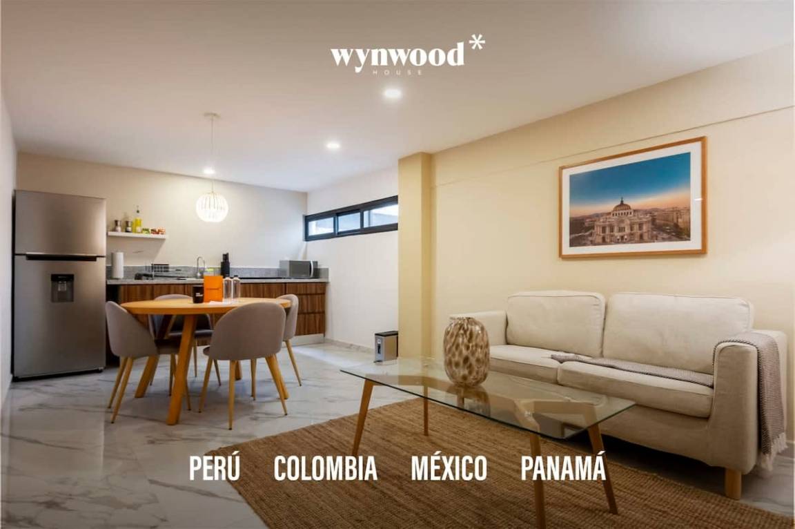 52 M² Apartment ∙ 1 Bedroom ∙ 2 Guests - Mexico City