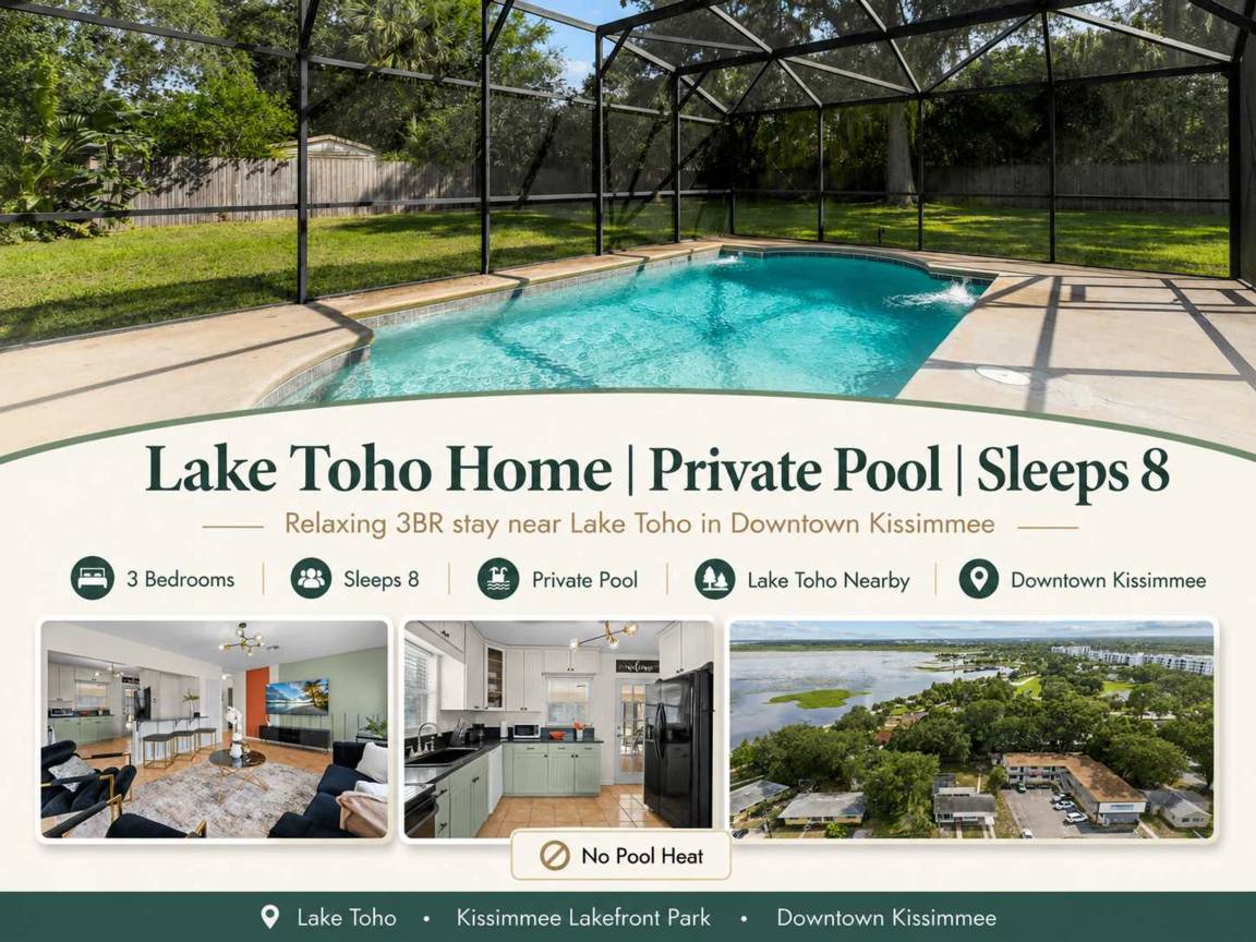 Apartment ∙ 3 Bedrooms ∙ 8 Guests - St. Cloud, FL
