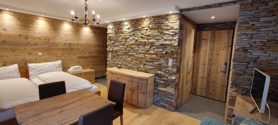 25 M² Ferienwohnung ∙ 1 Schlafzimmer ∙ 2 Gäste - Leukerbad