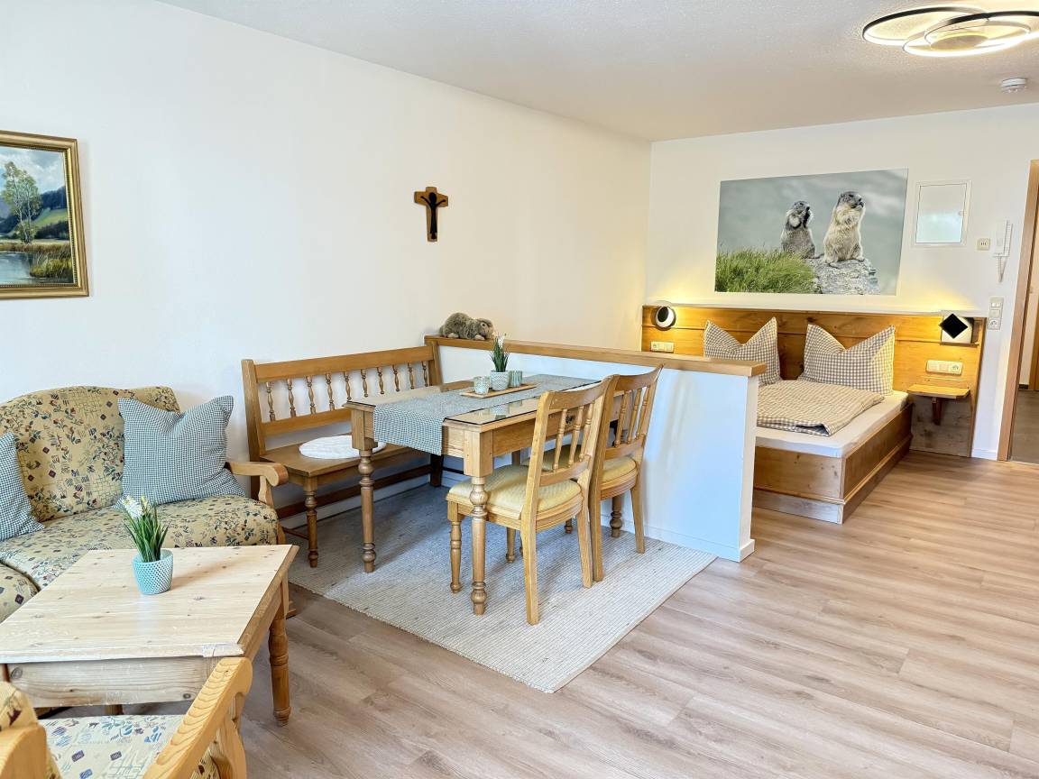 39 M² Ferienwohnung ∙ 1 Schlafzimmer ∙ 2 Gäste - Steibis