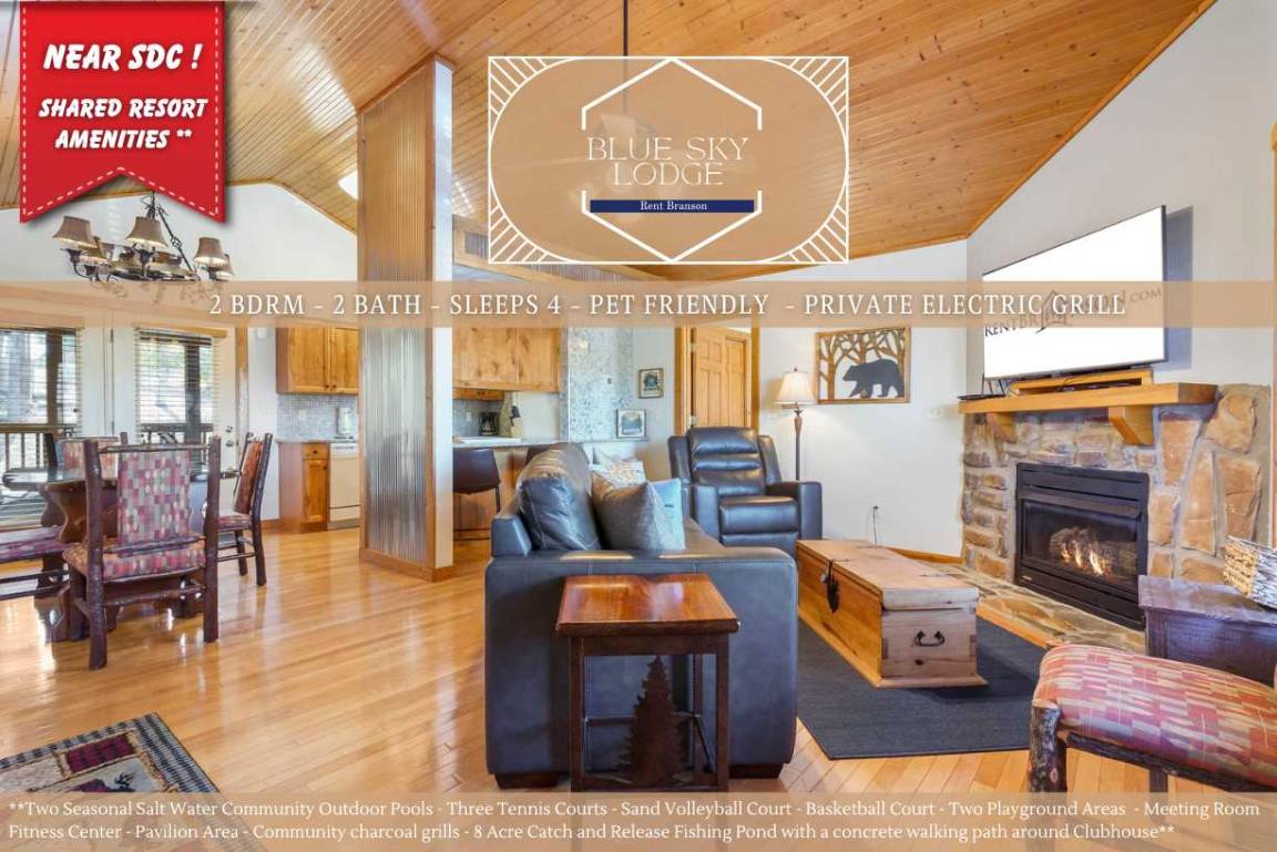 102 M² Herberg ∙ 2 Slaapkamers ∙ 4 Gasten - Table Rock Lake