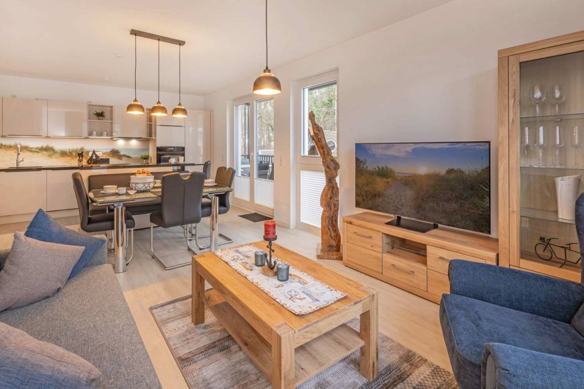88 M² Ferienwohnung ∙ 2 Schlafzimmer ∙ 5 Gäste - Loddin