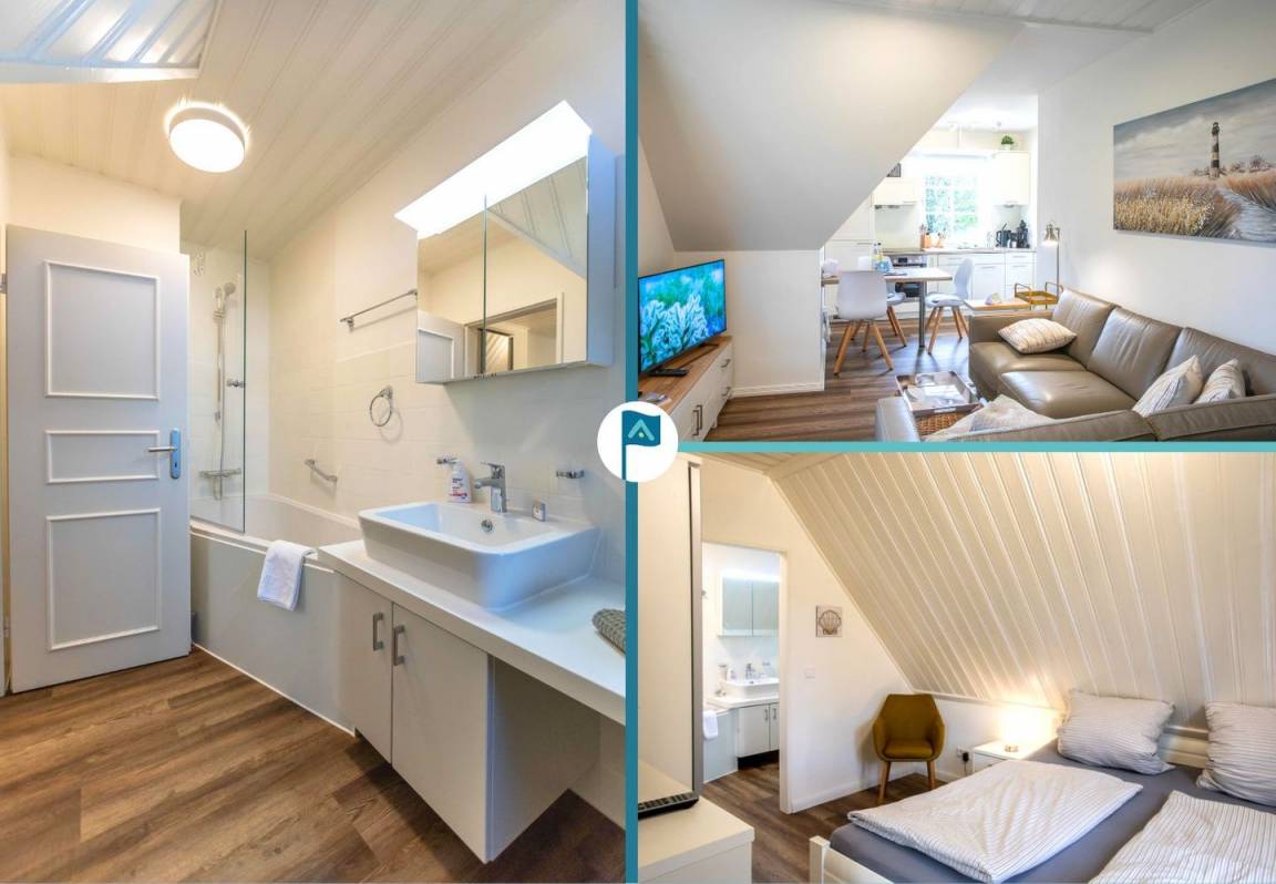 49 M² Ferienwohnung ∙ 2 Schlafzimmer ∙ 4 Gäste - Amrum