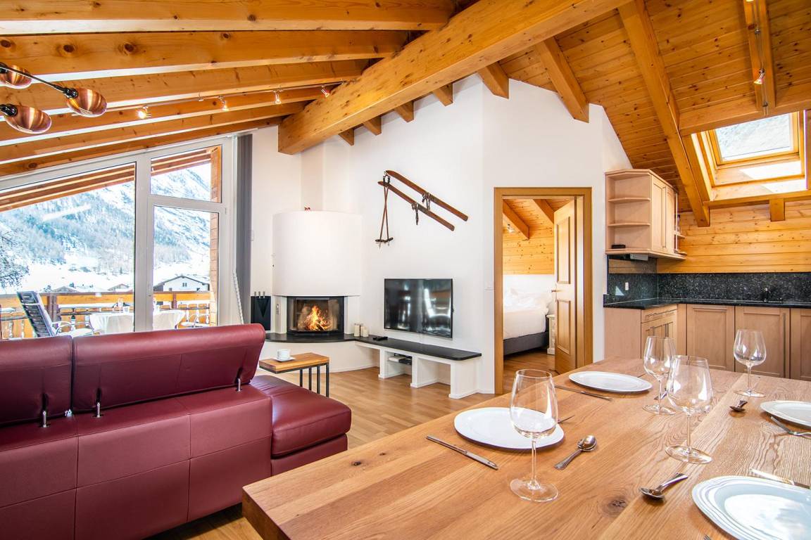 99 M² Apartment ∙ 3 Bedrooms ∙ 6 Guests - Saas-Grund