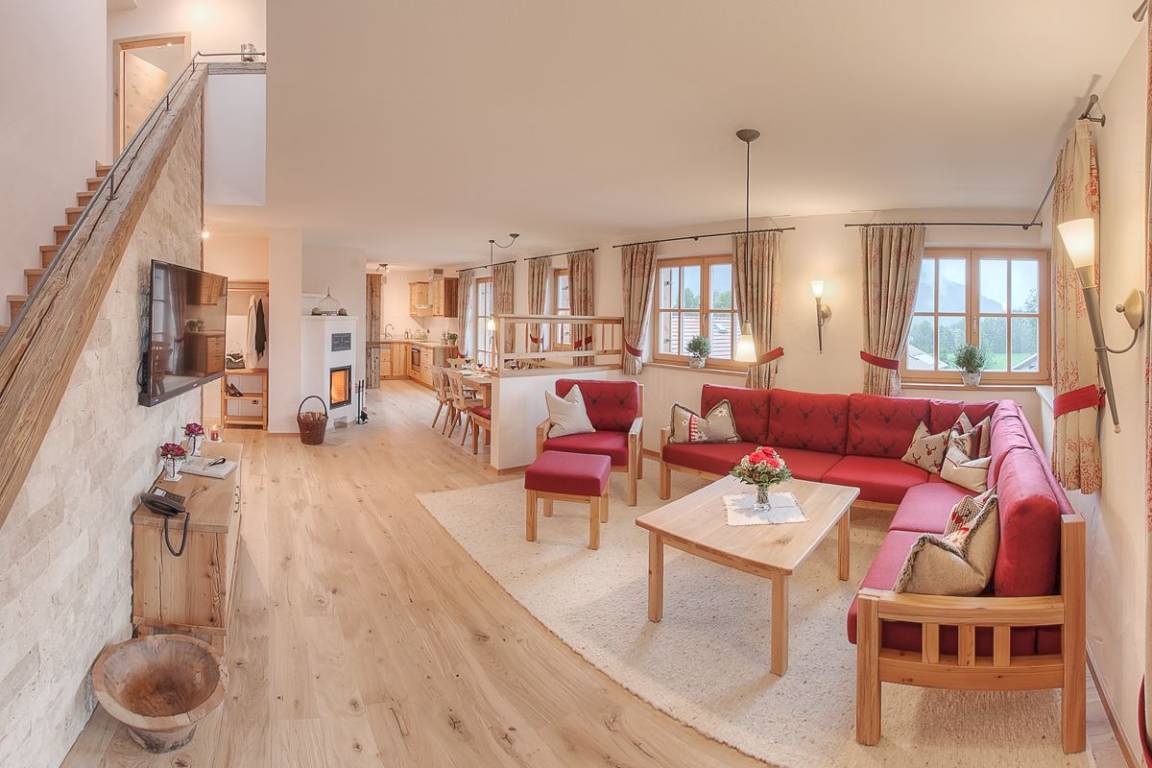 110 M² Ferienwohnung ∙ 2 Schlafzimmer ∙ 4 Gäste - Ruhpolding