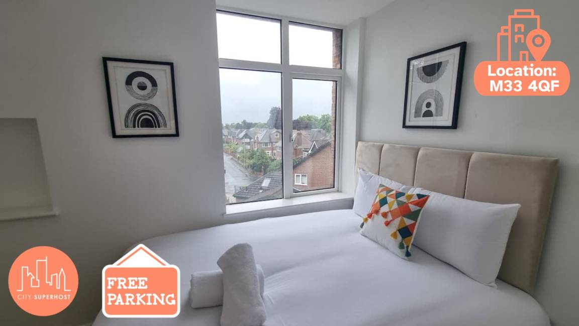 74 M² Apartment ∙ 1 Bedroom ∙ 4 Guests - Manchester Airport (MAN)