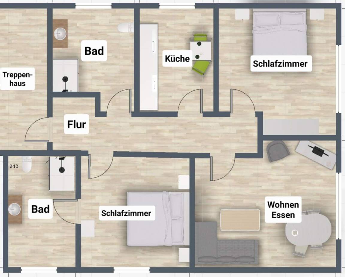 56 M² Ferienhaus ∙ 2 Schlafzimmer ∙ 4 Gäste - Finnentrop