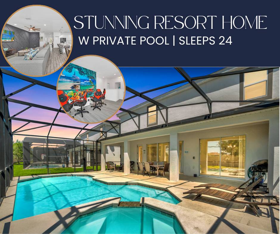 427 M² House ∙ 10 Bedrooms ∙ 24 Guests - Kissimmee, FL