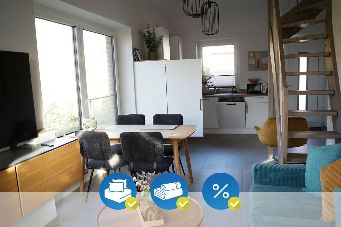 90 M² Ferienhaus ∙ 2 Schlafzimmer ∙ 4 Gäste - Stadland