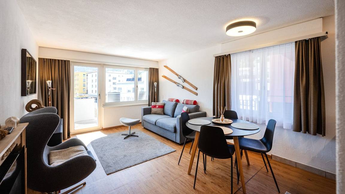 50 M² Lägenhet ∙ 1 Sovrum ∙ 4 Gäster - 다보스