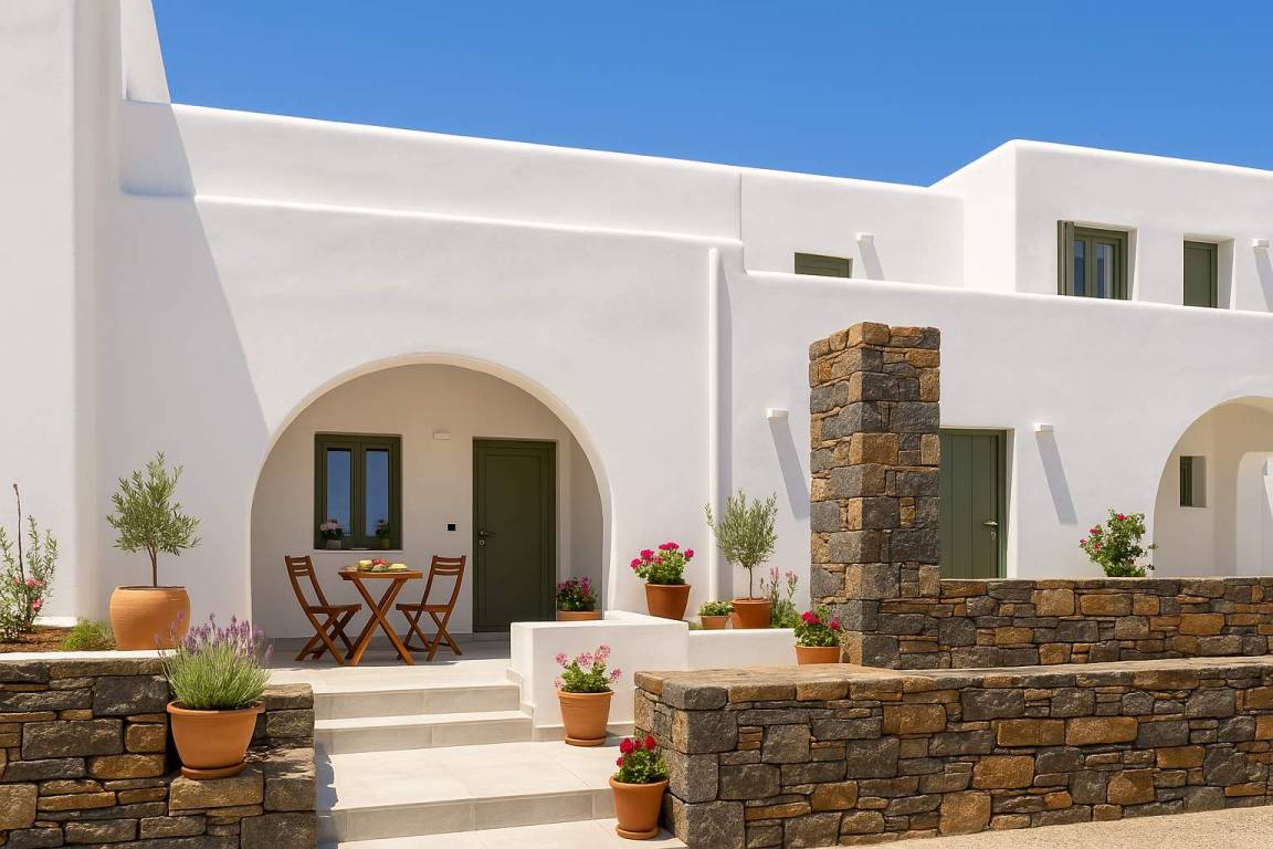 30 M² Ferienhaus ∙ 1 Schlafzimmer ∙ 2 Gäste - Paros
