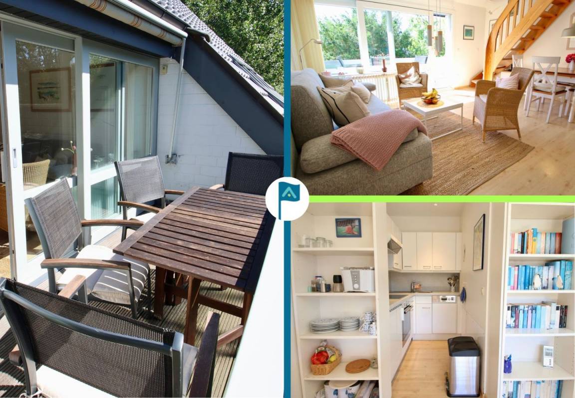 55 M² Ferienwohnung ∙ 2 Schlafzimmer ∙ 4 Gäste - Nieblum