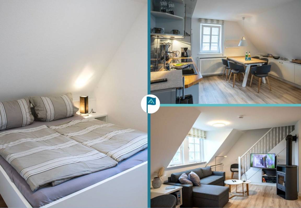 45 M² Ferienwohnung ∙ 1 Schlafzimmer ∙ 2 Gäste - Wrixum