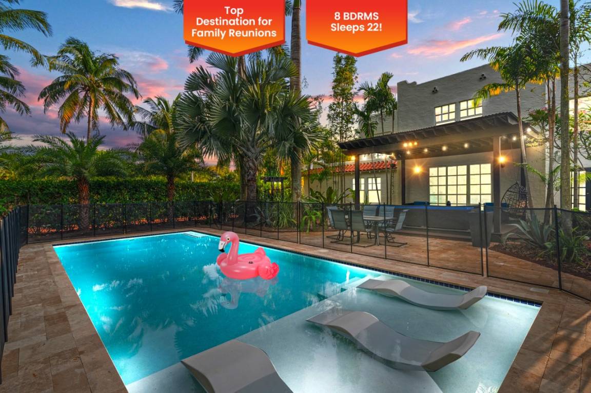 338 M² House ∙ 8 Bedrooms ∙ 22 Guests - West Palm Beach, FL