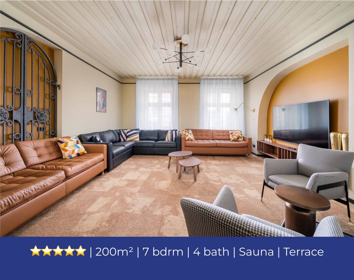 200 M² Appartement ∙ 7 Chambres ∙ 19 Personnes - Riga