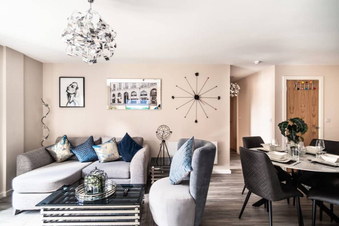 70 M² Apartment ∙ 2 Bedrooms ∙ 4 Guests - Spinningfields - Manchester