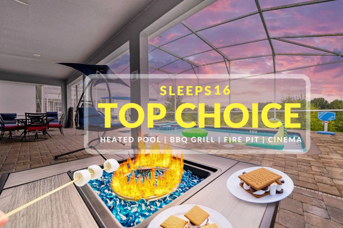 363 M² House ∙ 8 Bedrooms ∙ 16 Guests - Davenport, FL