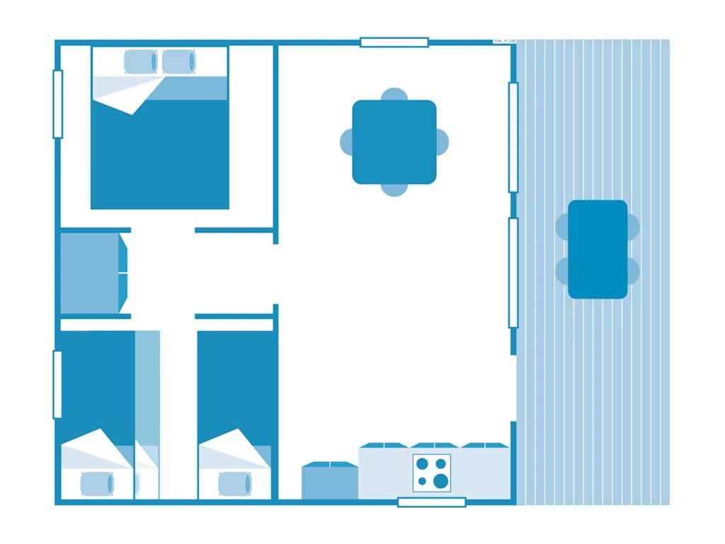 25 M² Tenda ∙ 2 Quartos ∙ 5 Hóspedes - Duravel