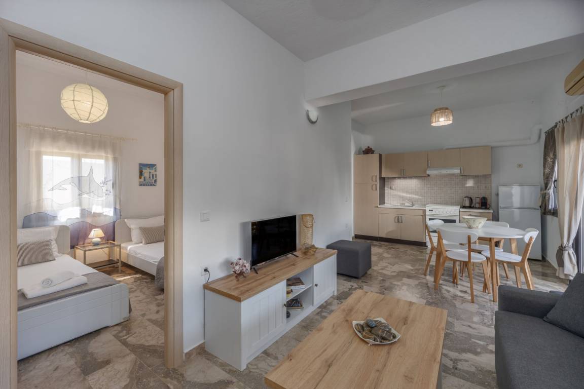 60 M² Ferienwohnung ∙ 3 Schlafzimmer ∙ 6 Gäste - Chersonisos