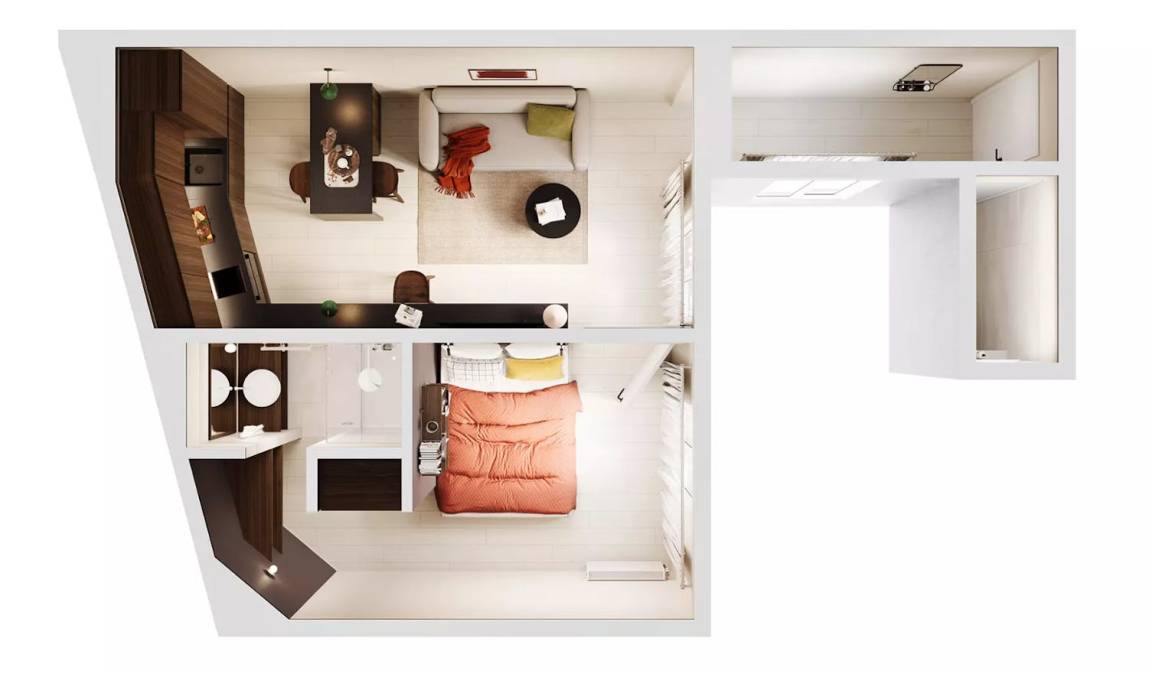 37 M² Apartamento ∙ 1 Habitación ∙ 2 Huéspedes - Bruselas, Bélgica