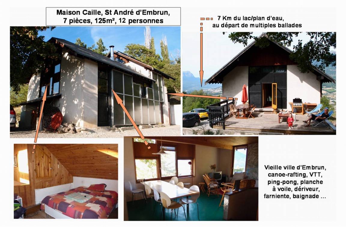120 M² Maison De Vacances ∙ 5 Chambres ∙ 12 Personnes - Embrun