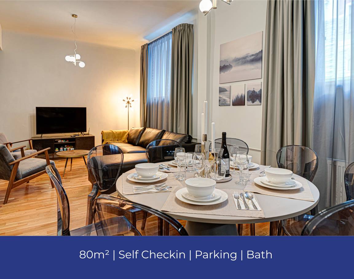 100 M² Ferienwohnung ∙ 4 Schlafzimmer ∙ 10 Gäste - Riga