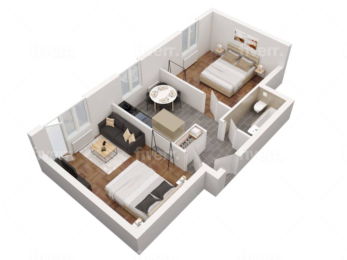 Apartment ∙ 2 Bedrooms ∙ 4 Guests - Winterthur