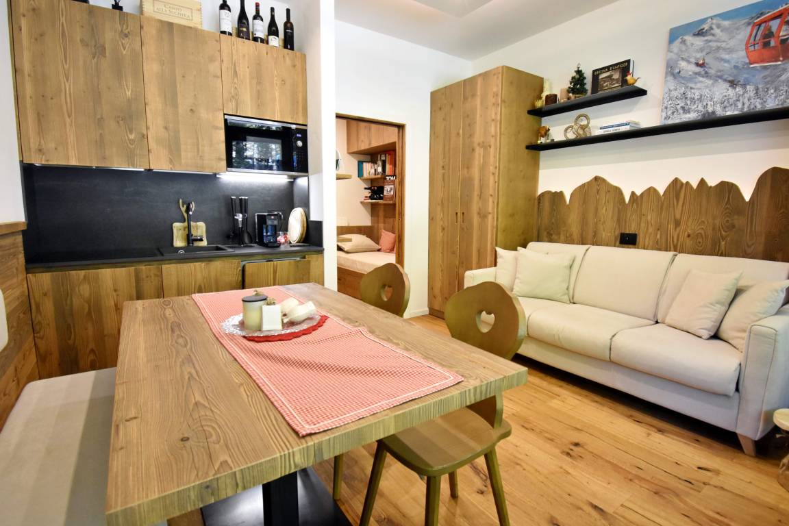 28 M² Studio Flat ∙ 3 Guests - Madonna di Campiglio
