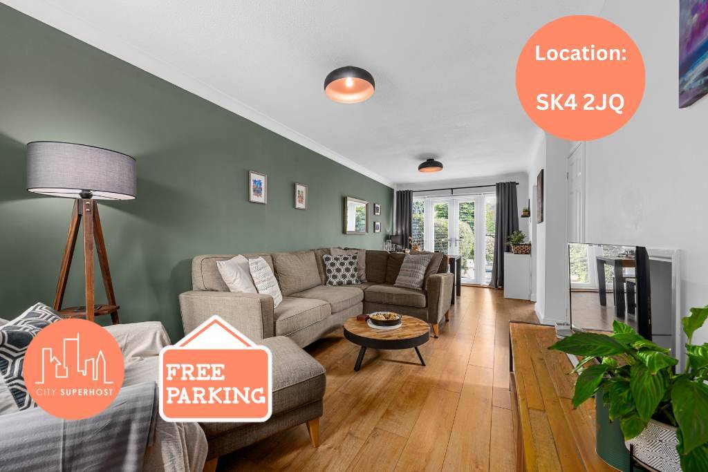 84 M² House ∙ 3 Bedrooms ∙ 6 Guests - Cheadle