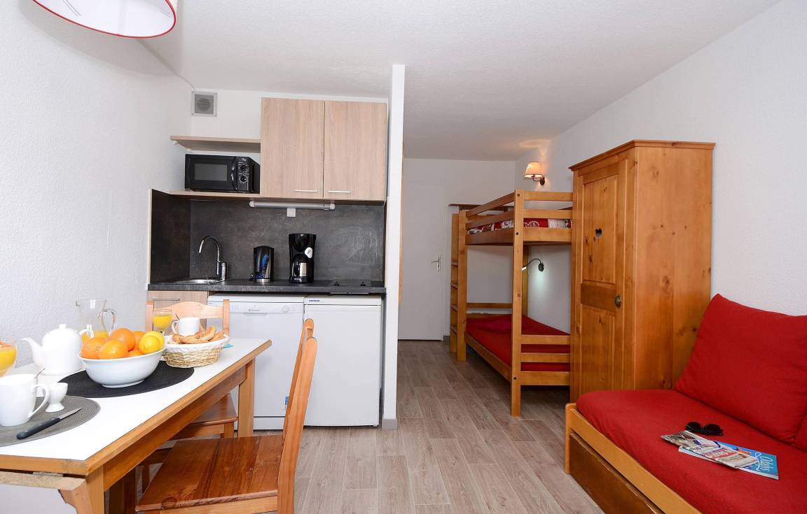 Apartament Typu Studio ∙ 1 Sypialnia ∙ 4 Gości - Les Deux Alpes