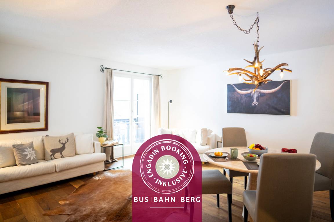 100 M² Ferienwohnung ∙ 2 Schlafzimmer ∙ 5 Gäste - Scuol