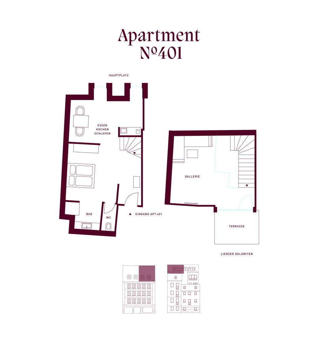 51 M² Apartment ∙ 1 Bedroom ∙ 3 Guests - Lienz