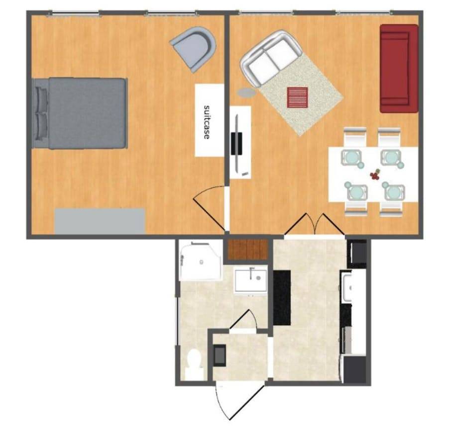 60 M² Ferienwohnung ∙ 1 Schlafzimmer ∙ 2 Gäste - Schwechat