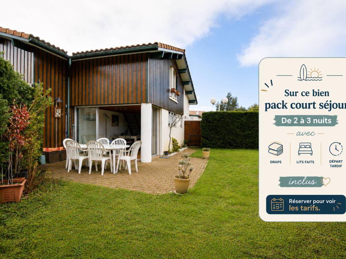 55 M² Ferienhaus ∙ 2 Schlafzimmer ∙ 4 Gäste - Biscarrosse