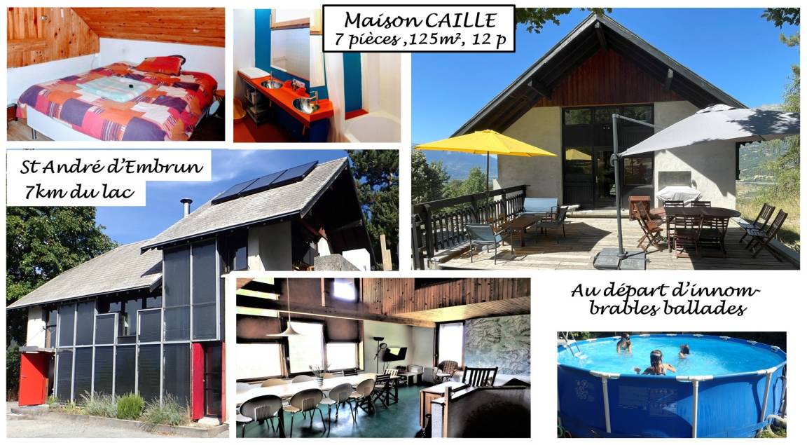 120 M² Maison De Vacances ∙ 5 Chambres ∙ 12 Personnes - Savines-le-Lac