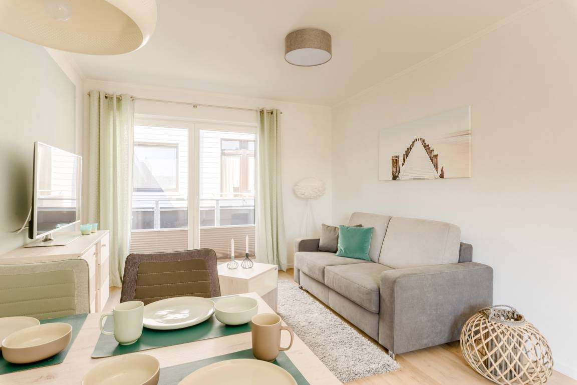 40 M² Apartament ∙ 1 Sypialnia ∙ 3 Gości - Husum